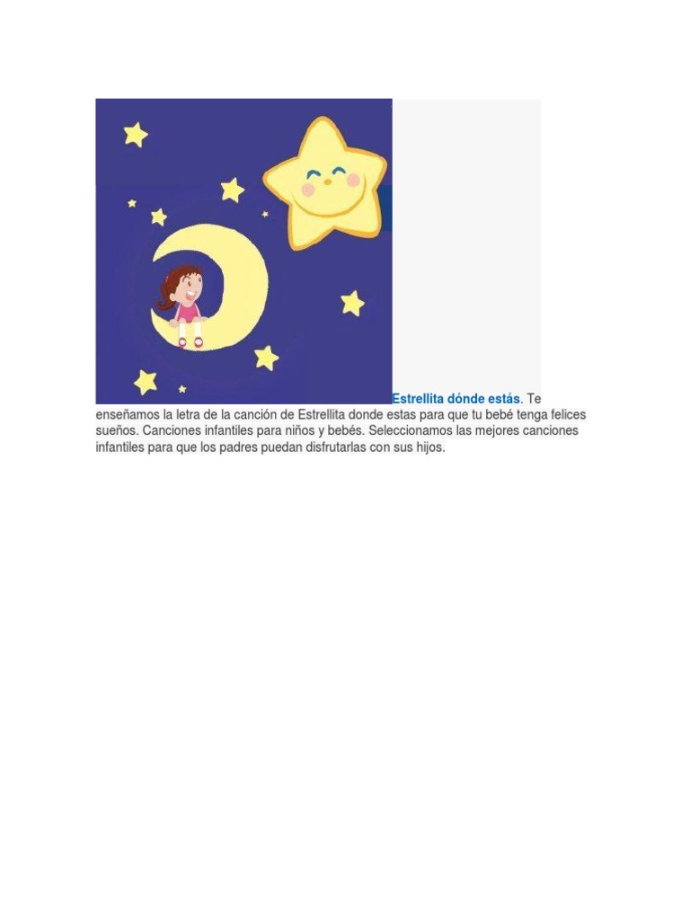 Estrellita Dónde Estás | PDF