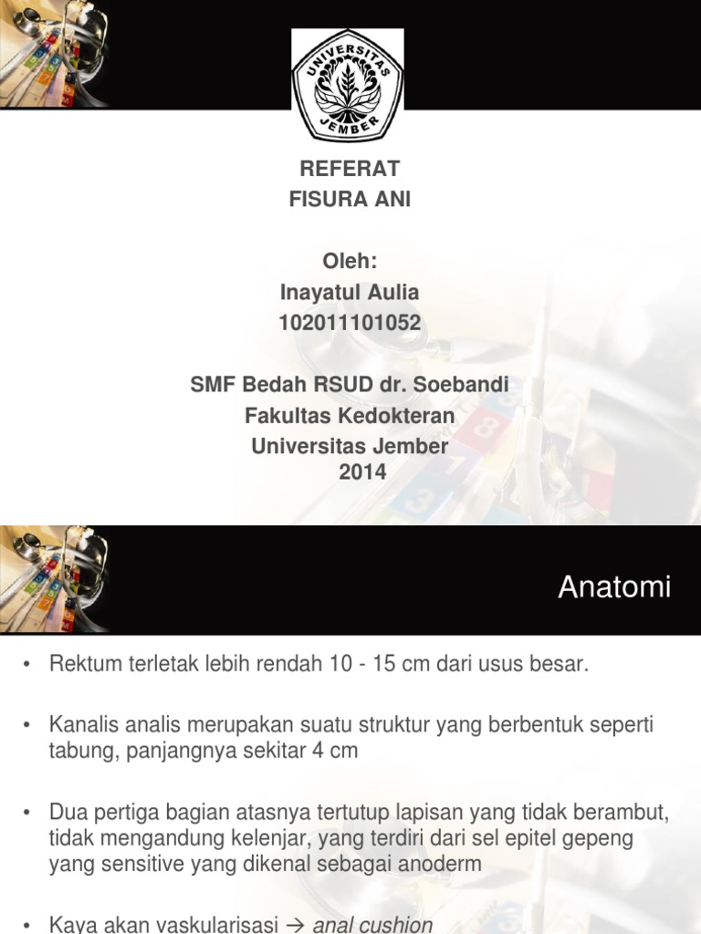 Refrat Fissura Ani | PDF