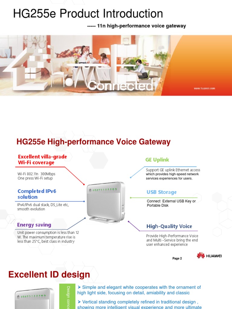HG255E Voice Gateway Overview | PDF | Wi Fi | I Pv6