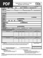 Application for ATP - BIR Form 1906 | PDF | Receipt | Invoice