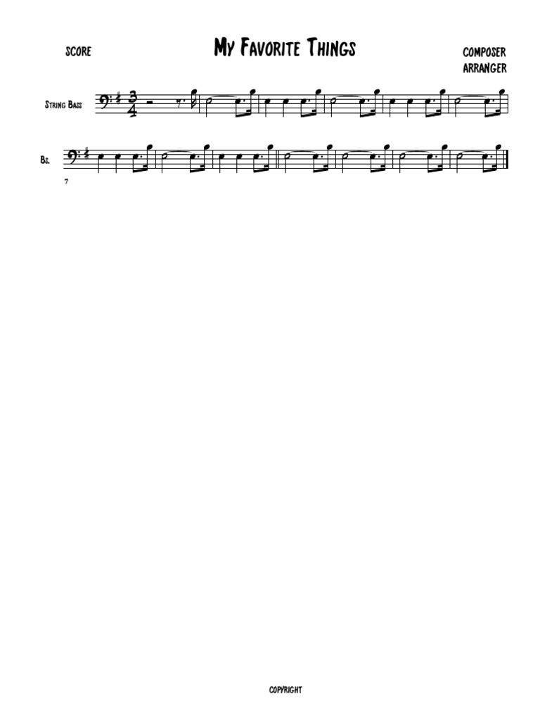 My Favorite Things PDF | PDF