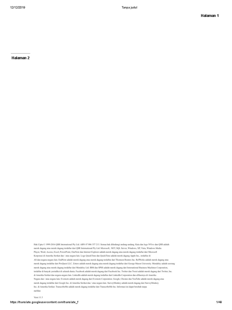 Panduan Nvivo | PDF