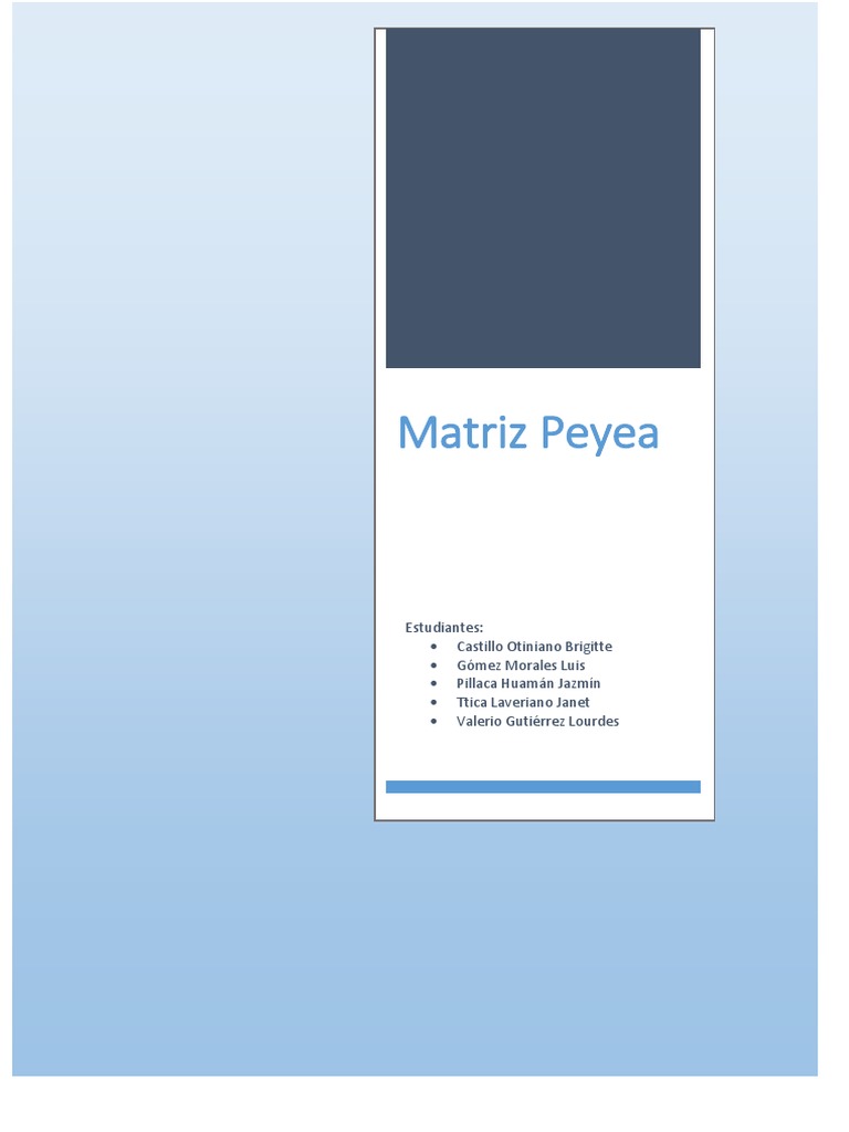 Matriz Peyea | PDF | Sistema de coordenadas Cartesianas | Matriz ...