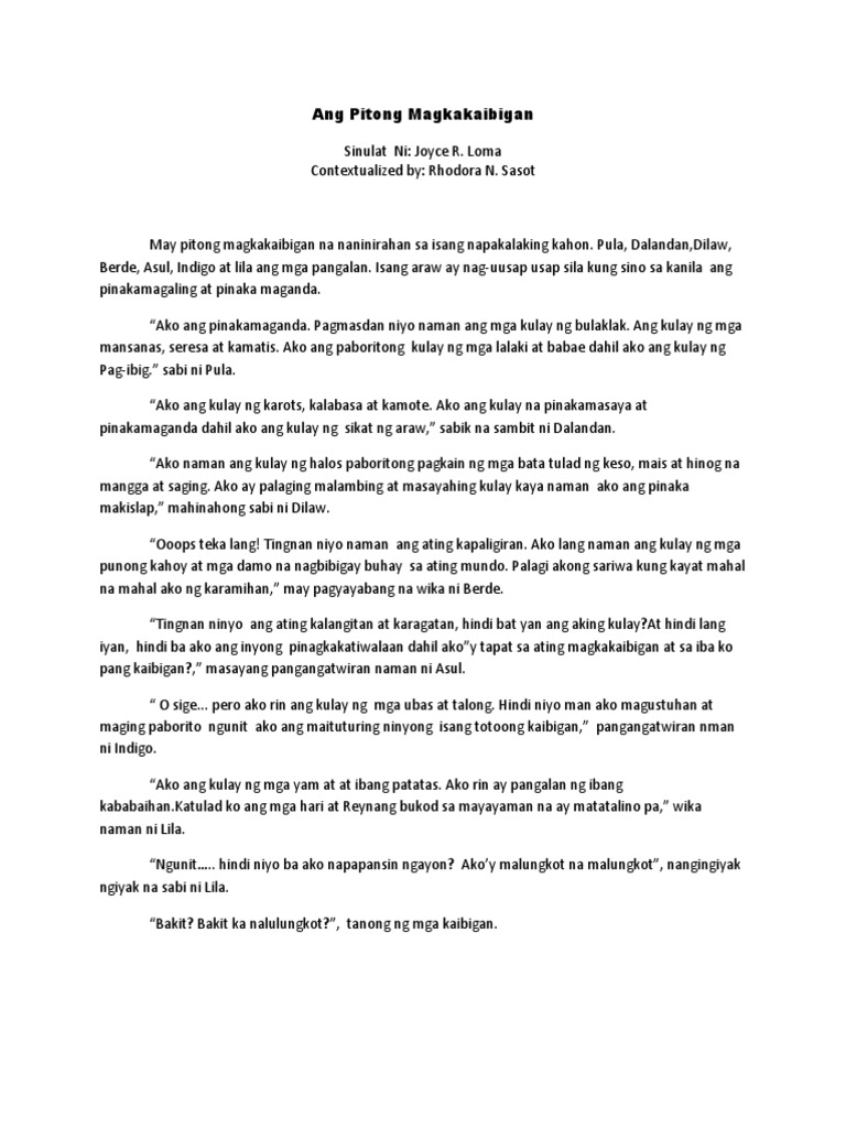 Ang Pitong Magkakaibigan | PDF