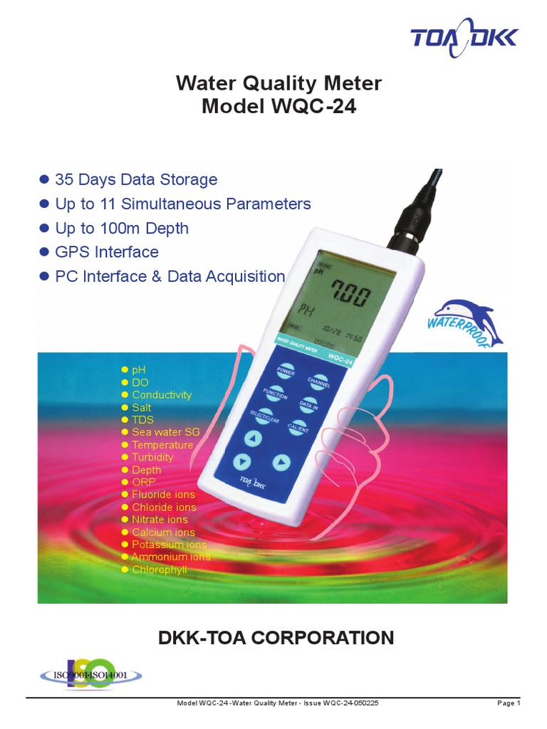 WQC 24 Brochure PDF | PDF | Ph | Seawater