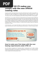 Overview of SAP RE-FX Module | PDF | Finance & Money Management | Law