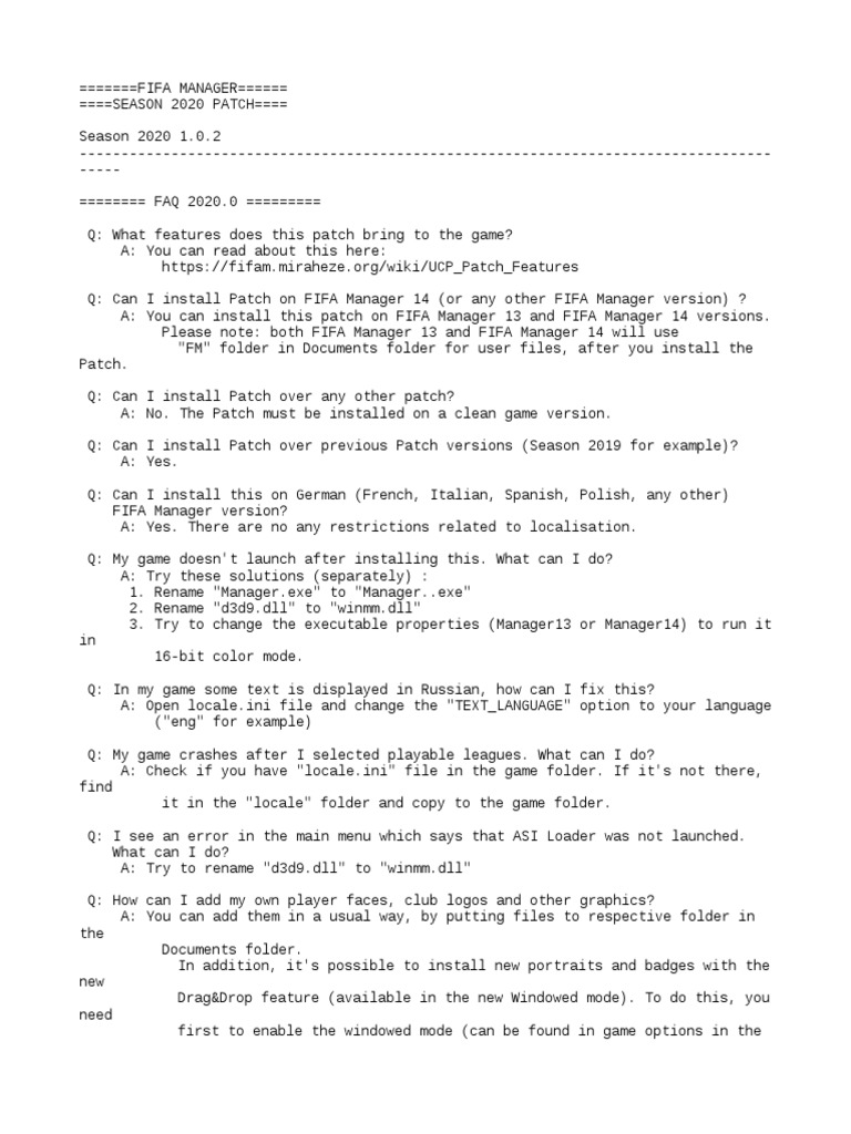 ReadMe - UCP Season Patch | PDF | Computer File | System Software