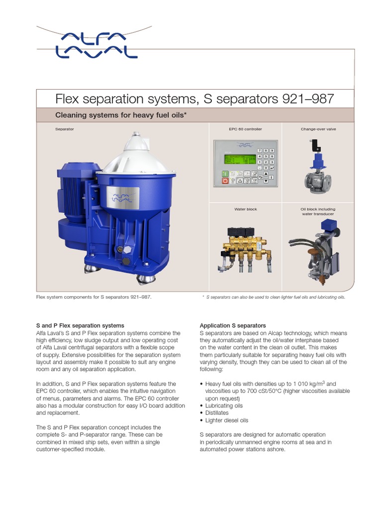 Flex Separation Systems S Separators 921987 - Emd00233en | PDF | Fuel ...