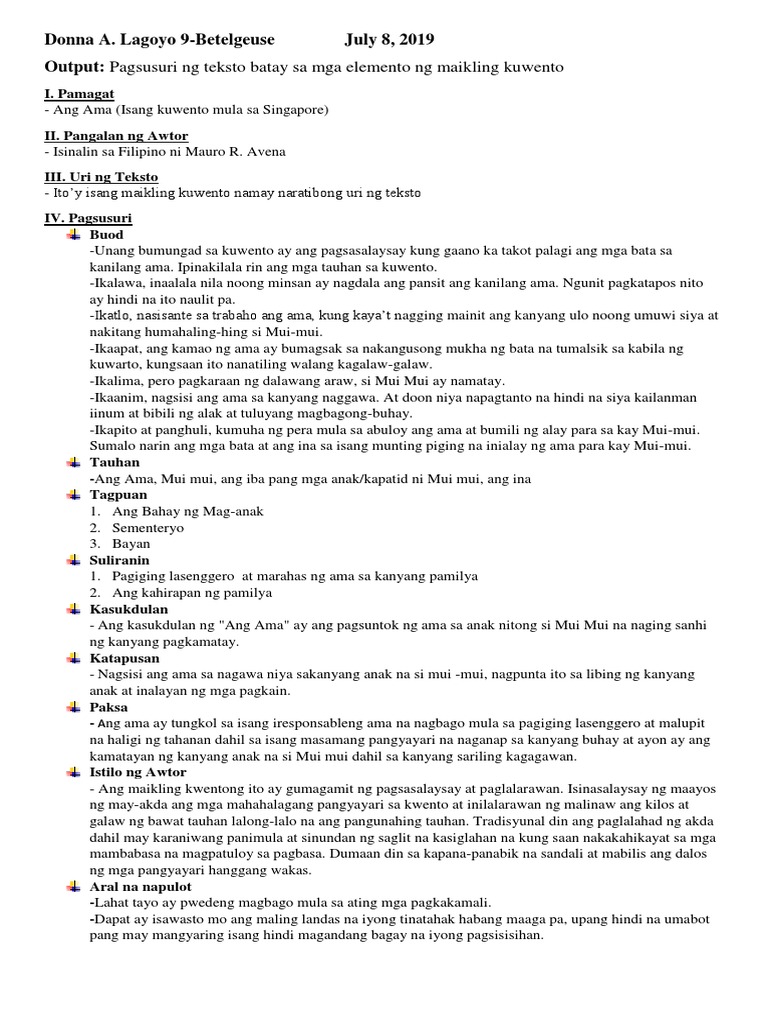 Ang Ama (Singapore) | PDF