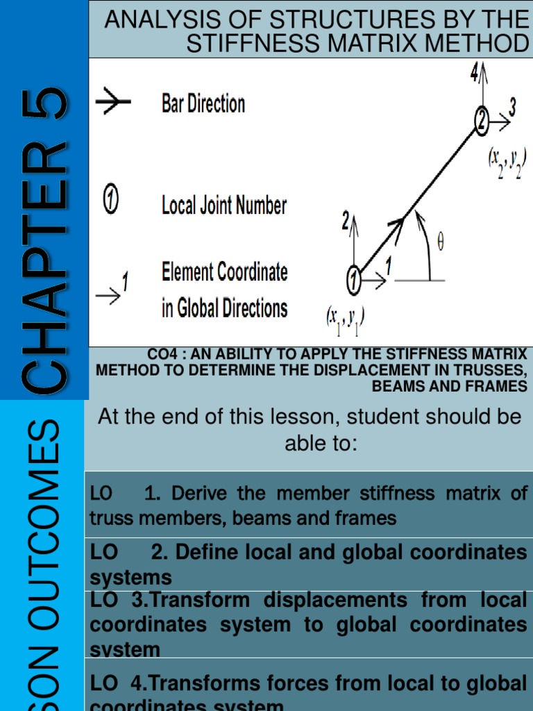 Truss Matrix Chapter 5 | PDF | Truss | Matrix (Mathematics)