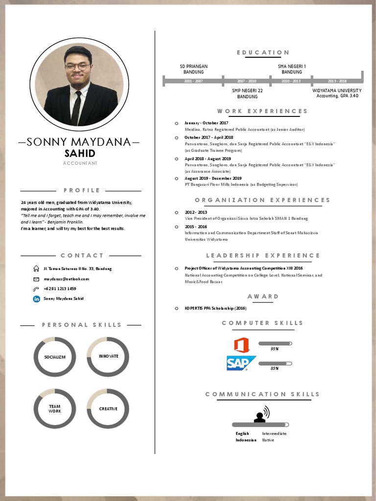 CV - Sonny M Sahid | PDF