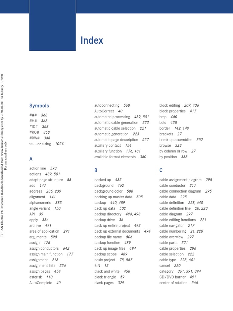 EPLAN Electric P8 Reference Guide | PDF | Backup | Online And Offline