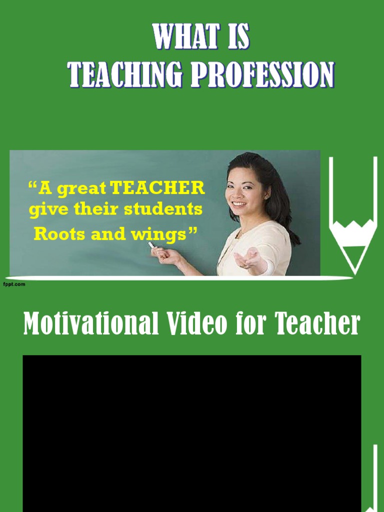 Understanding the Teaching Profession | PDF | Value (Ethics) | Teachers