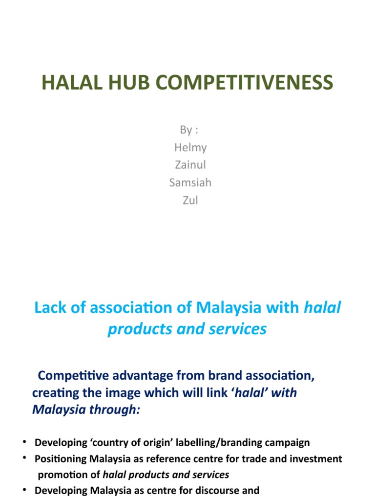 Halal Hub Competitiveness | PDF | Business | Malaysia