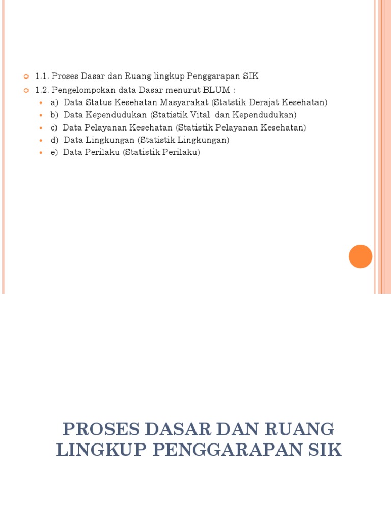 PENGELOMPOKAN DATA DASAR SIK MENURUT BLUM | PDF