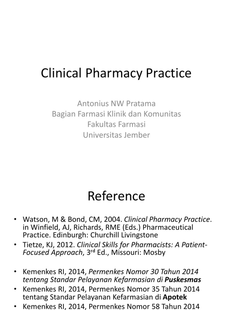 I Clinical Pharmacy Practice DRP Anton | PDF | Pharmacy | Dose ...