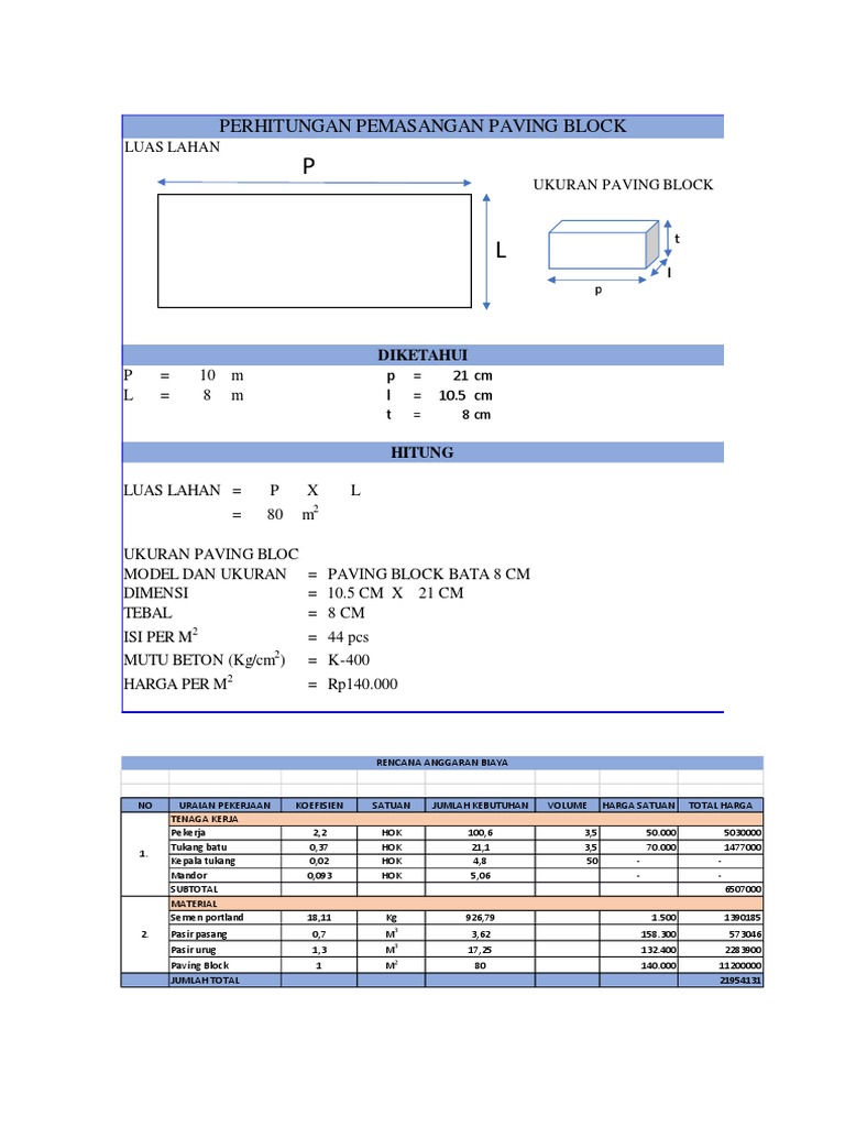 LAPORAN Paving Block | PDF