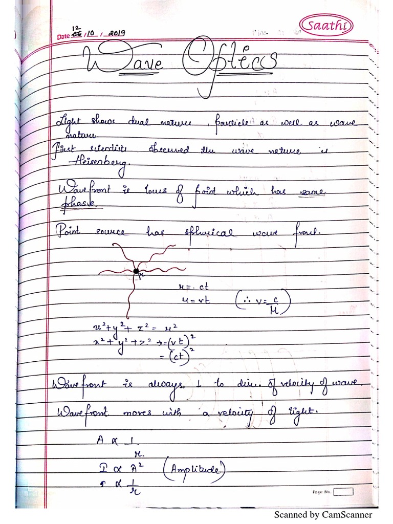 Aakash Physics (Wave Optics) PDF | PDF