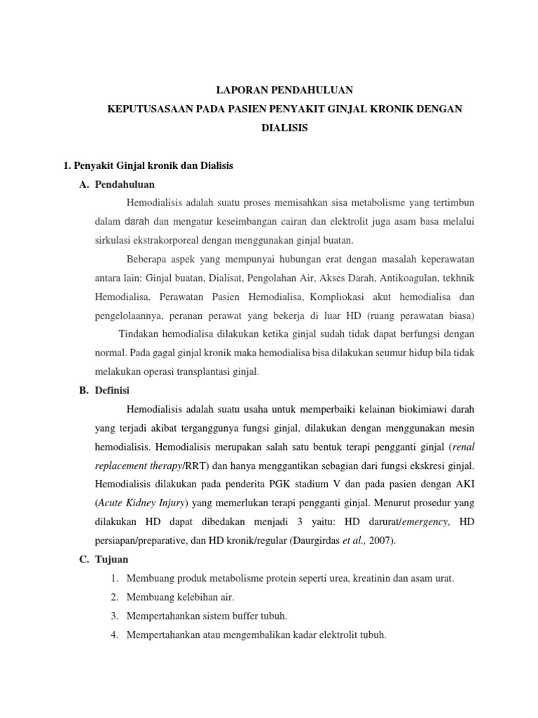 LP Keputusasaan | PDF | Pengembangan Diri | Kesehatan Holistik