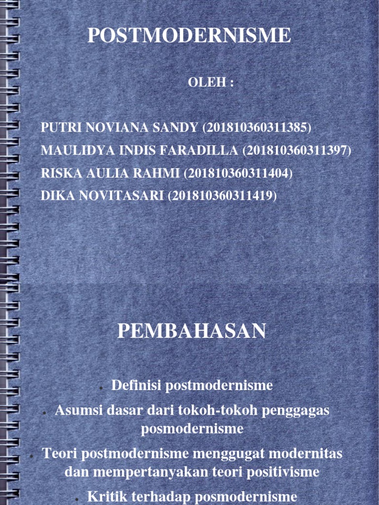 POSTMODERNISME | PDF