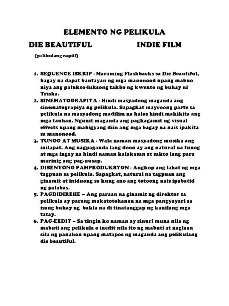 Elemento NG Pelikula | PDF