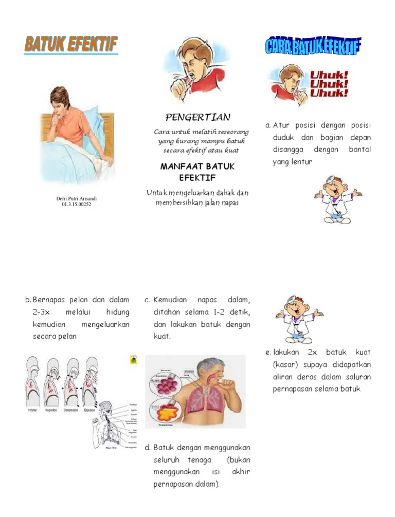 Teknik Batuk Efektif untuk Kesehatan | PDF