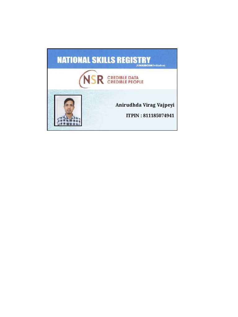 NSR-e Card | PDF