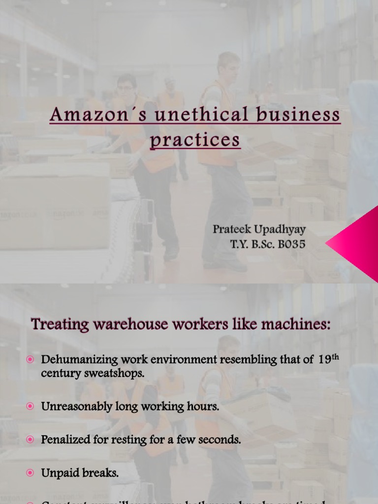 Amazon's Unethical Business Practices | PDF