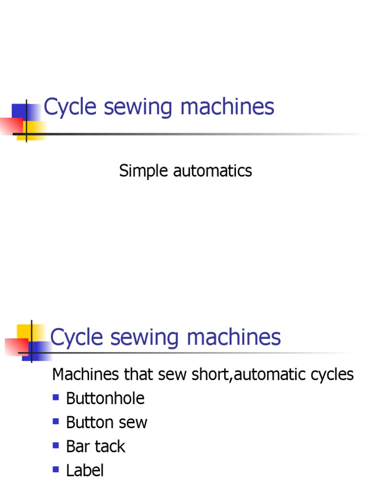 Cycle Sewing Machines | PDF | Sewing Machine | Sewing