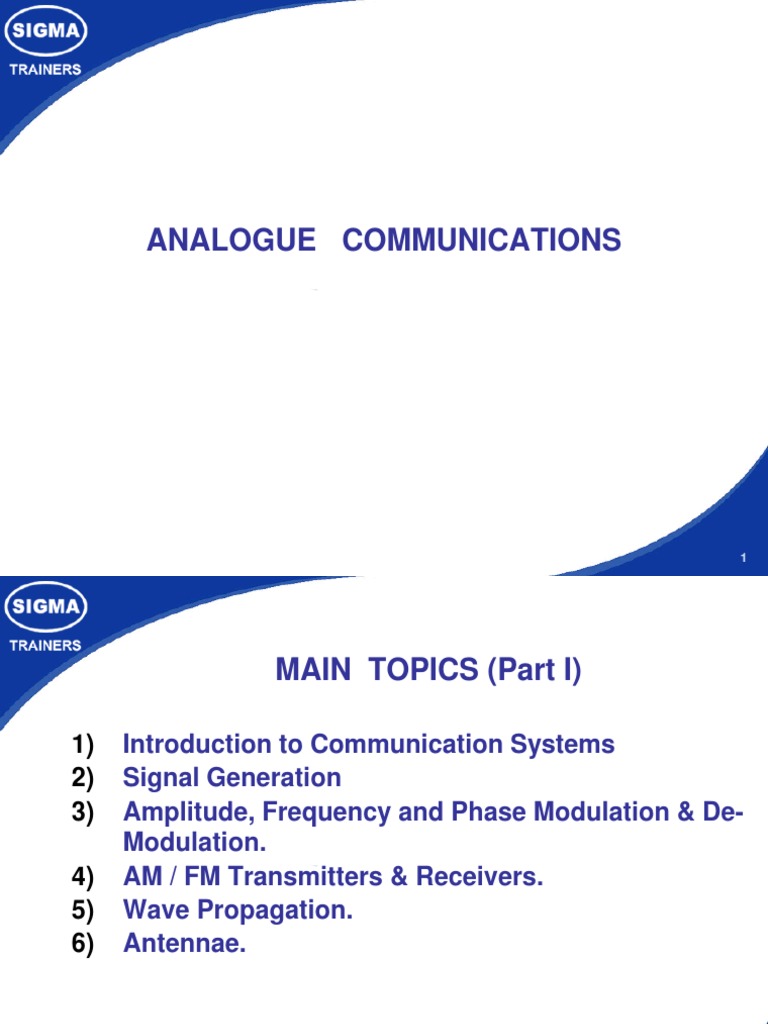 Analog Communication | PDF | Frequency Modulation | Modulation
