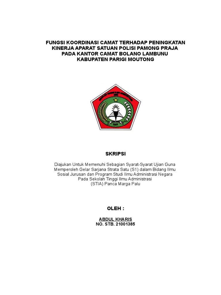 Contoh CAFER Skripsi | PDF