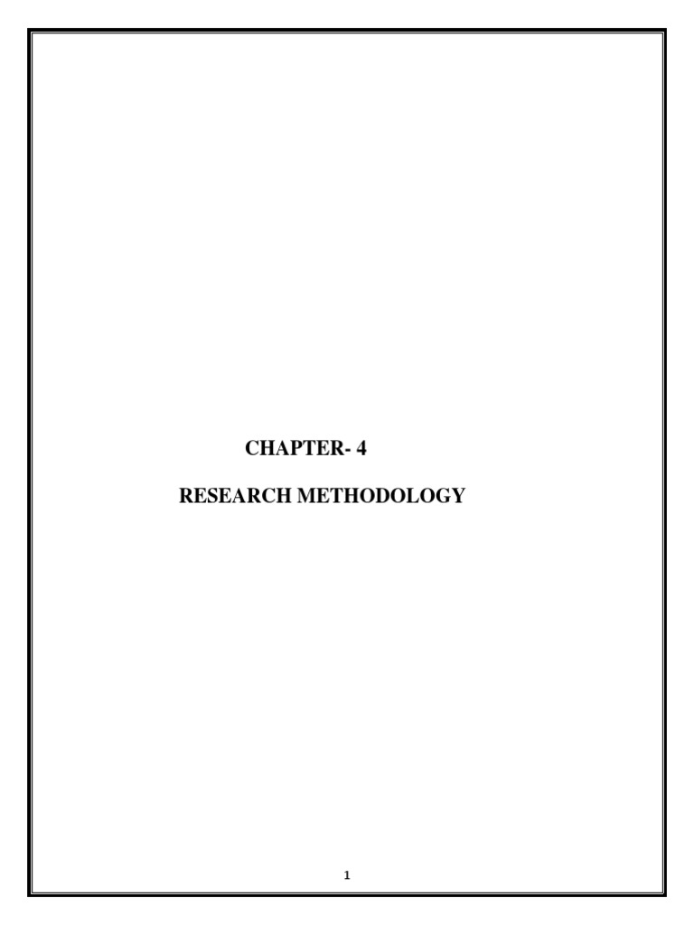 CHAPTER 3 Research Methodology | PDF | Research Design | Scientific Method