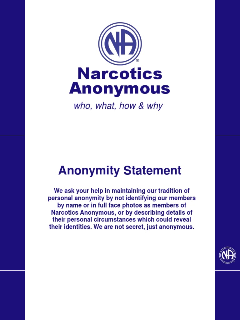 PR Narcotics Anonymous | PDF | Twelve Step Program | Social Aspects Of ...