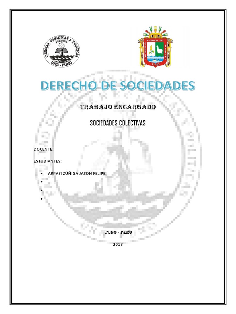 Sociedades Colectivas | PDF | Sociedad General | Sociedad