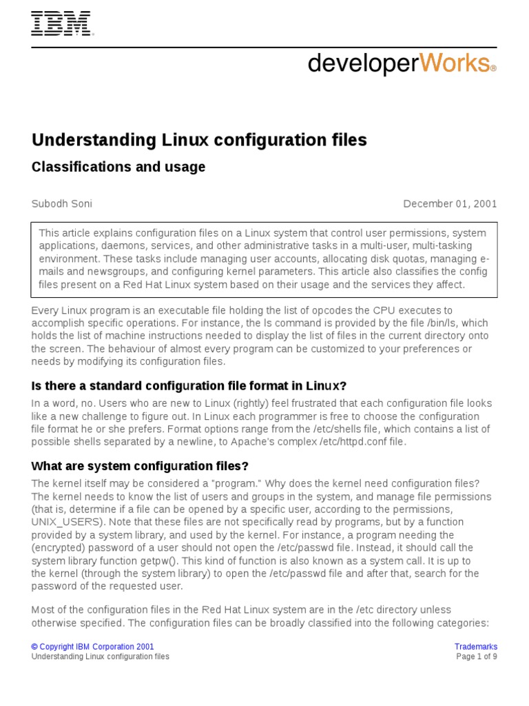 List Of Linux Configuration File Pdf Pdf Domain Name System Computer File