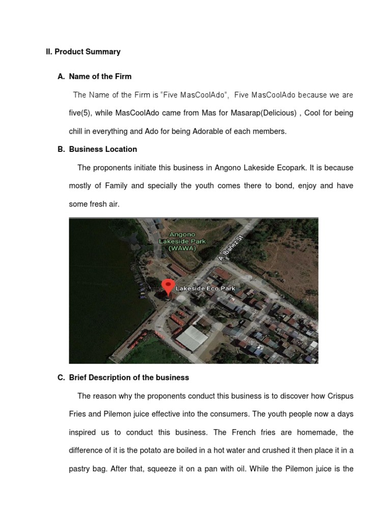 Business Plan | PDF | French Fries | Lemonade
