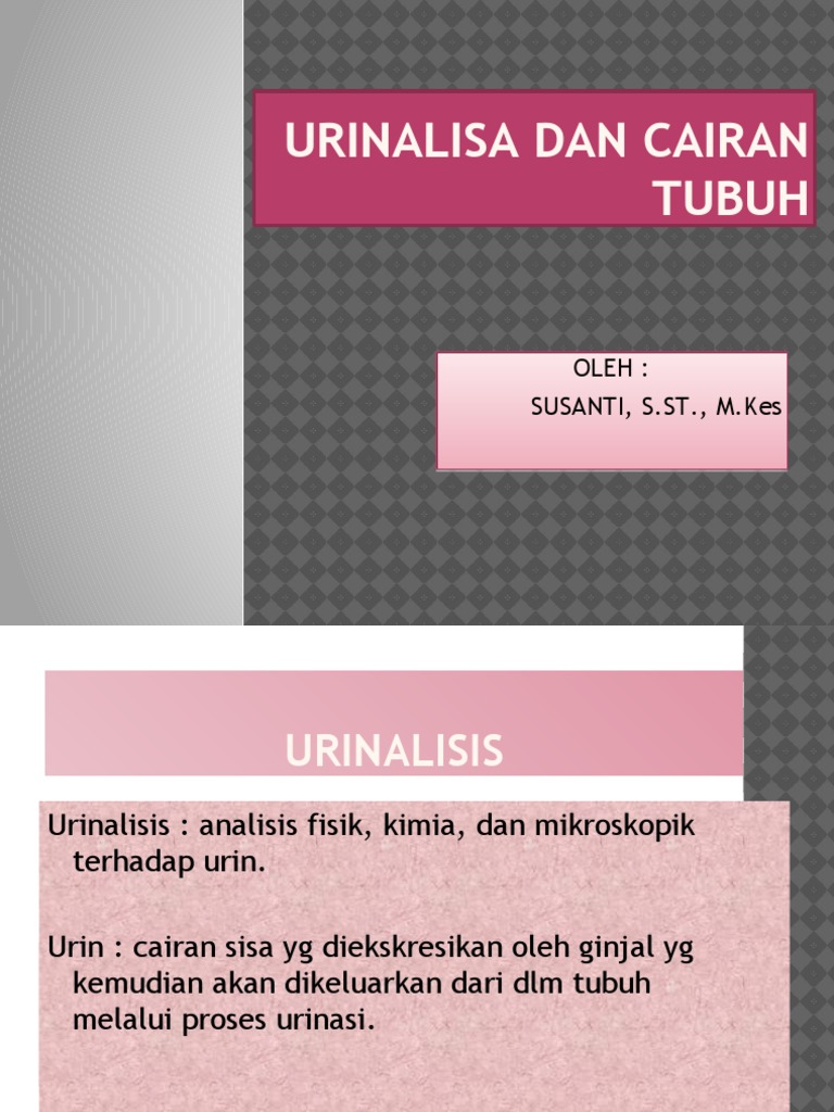 Urinalisa Dan Cairan Tubuh | PDF