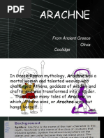 Arachne Weaving Contest: and tHE | PDF | Athena | Mythology