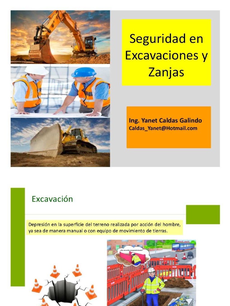 Seguridad en Excavaciones y Zanjas | PDF