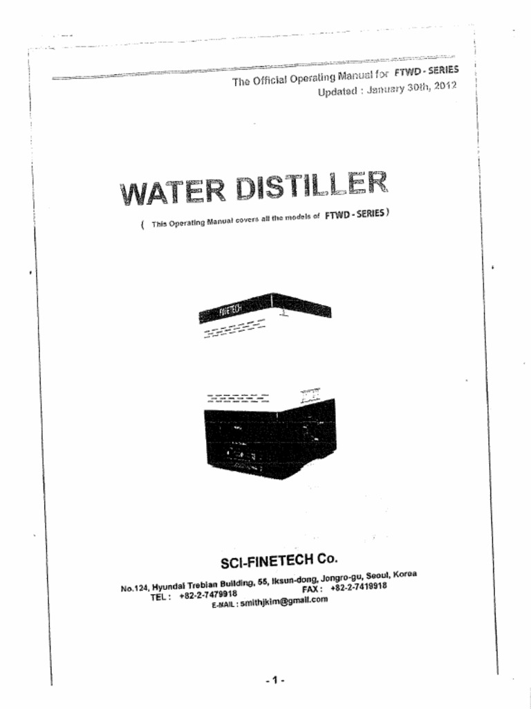 Water Distiller | PDF