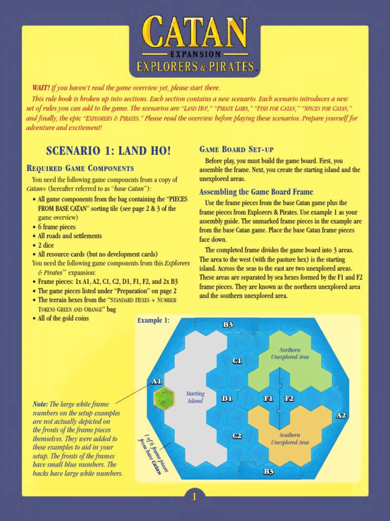 Catan Ep 5th Ed Overview 150303 PDF | PDF | Ships | Leisure