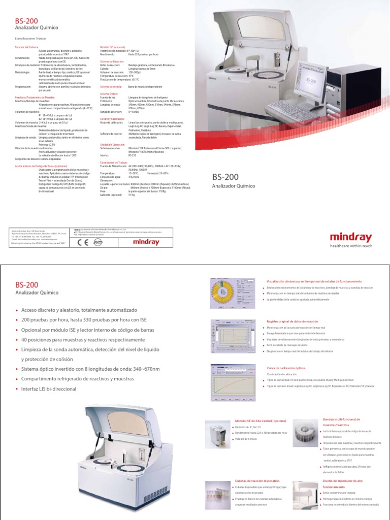 Brochure BS 200 | PDF | Transaminasa | Lipoproteína