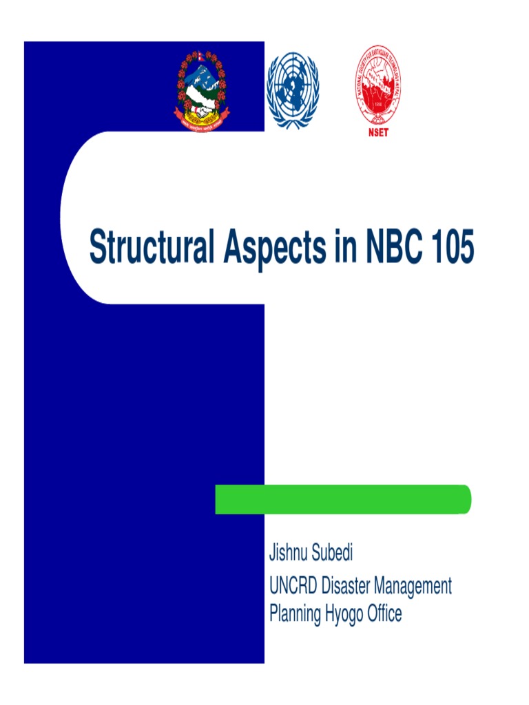Structural Aspects and Earthquake Load Calculations in NBC 105 | PDF ...