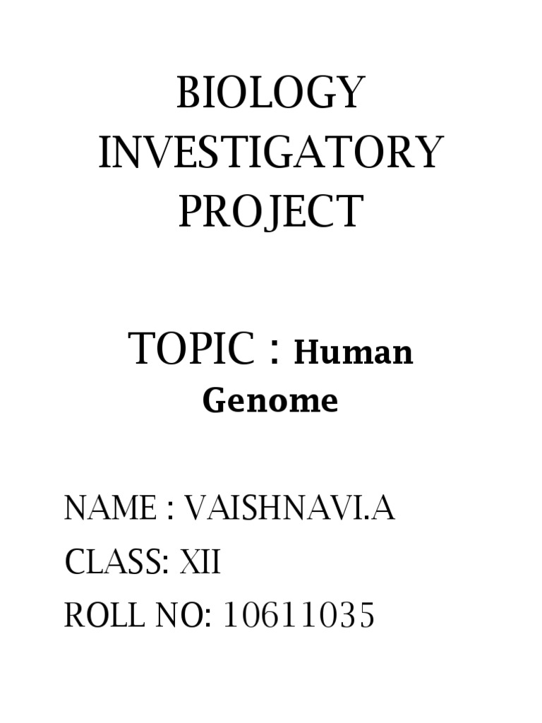 Human Genome Project Overview | PDF | Dna | Human Genome