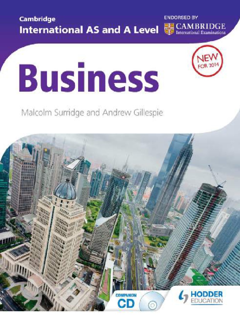 Cambridge International AS and A Level Business - Malcolm Surridge and ...