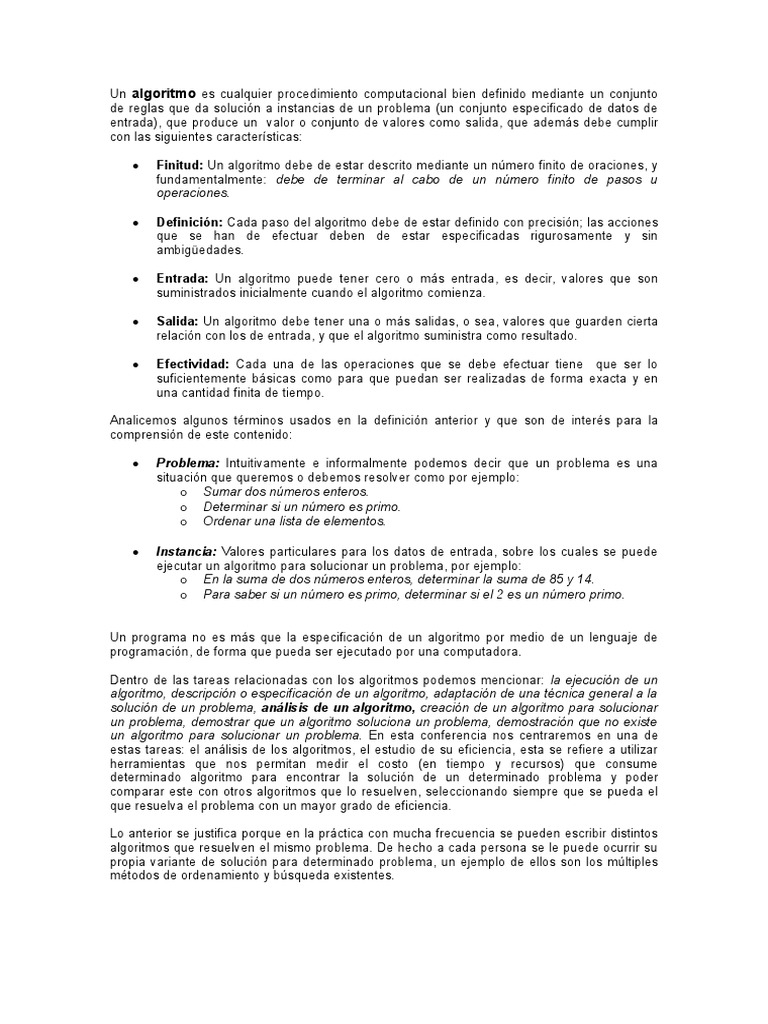 Analisis de Algoritmos | PDF | Teoría de la complejidad computacional ...