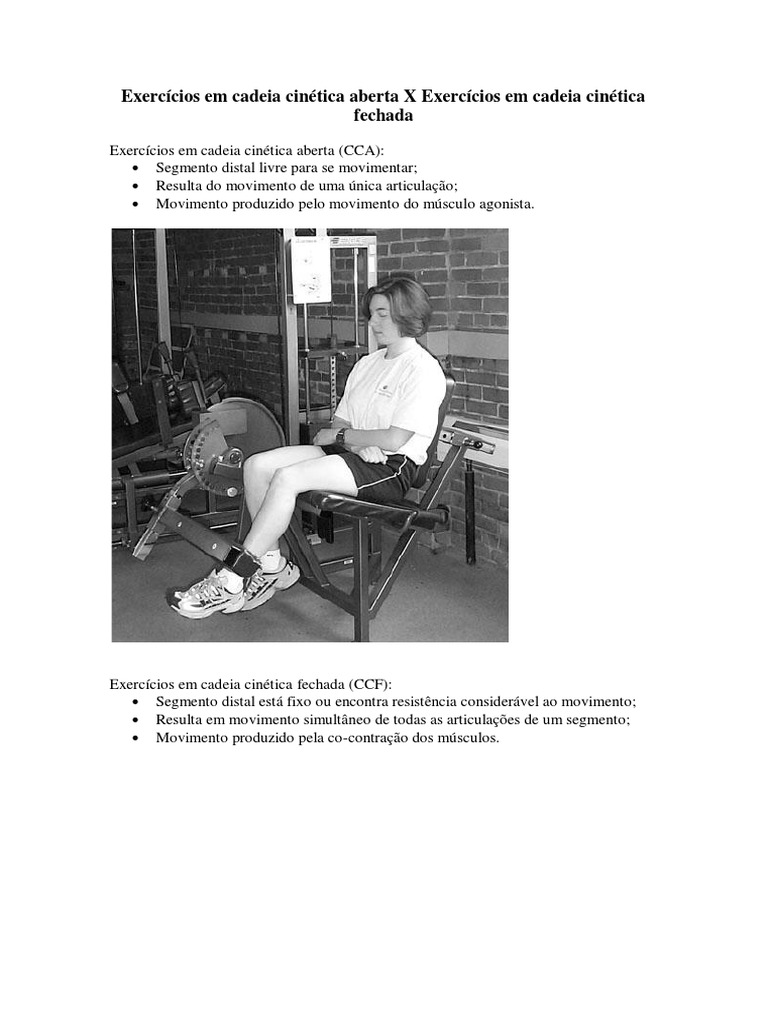Cadeia Cinetica Aberta X Cadeia Cinetica Fechada PDF | PDF