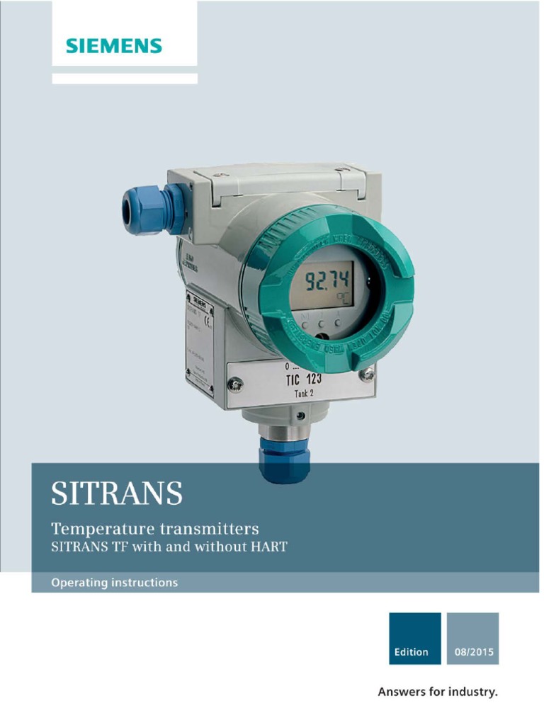 SITRANS TF 7NG3136 - en | PDF | Sensor | Thermocouple