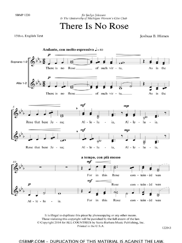 There Is No Rose | PDF