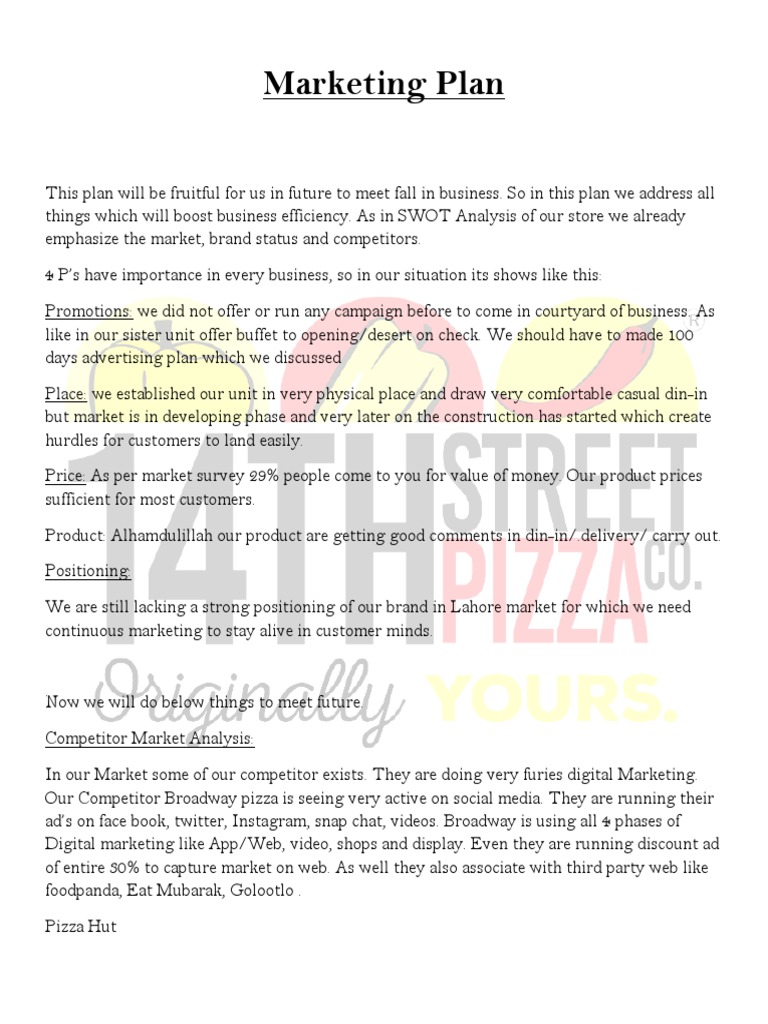 Local Store Marketing Plan | Download Free PDF | Digital Marketing ...